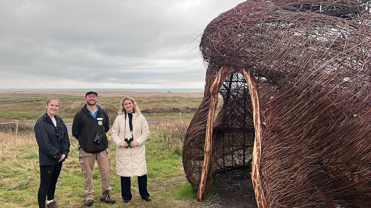 Chichester’s MP visits the giant periwinkle of Medmerry - Chichester ...